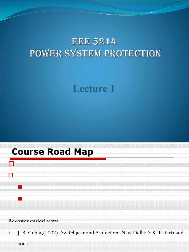 Lecture 1 - INTRODUCTION | PDF | Relay | Transformer