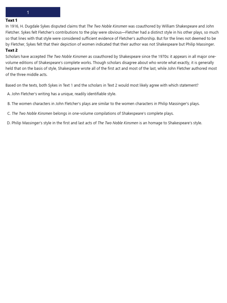 Cross Text Connection Questions | PDF | Taste | Umami