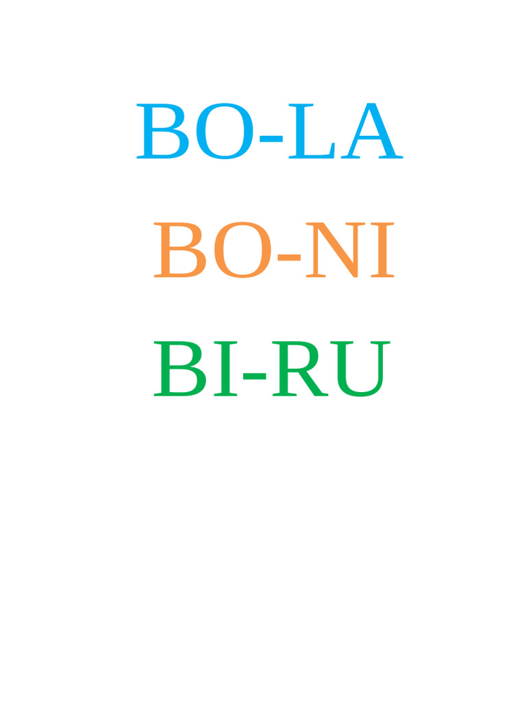 Bola Boni | PDF