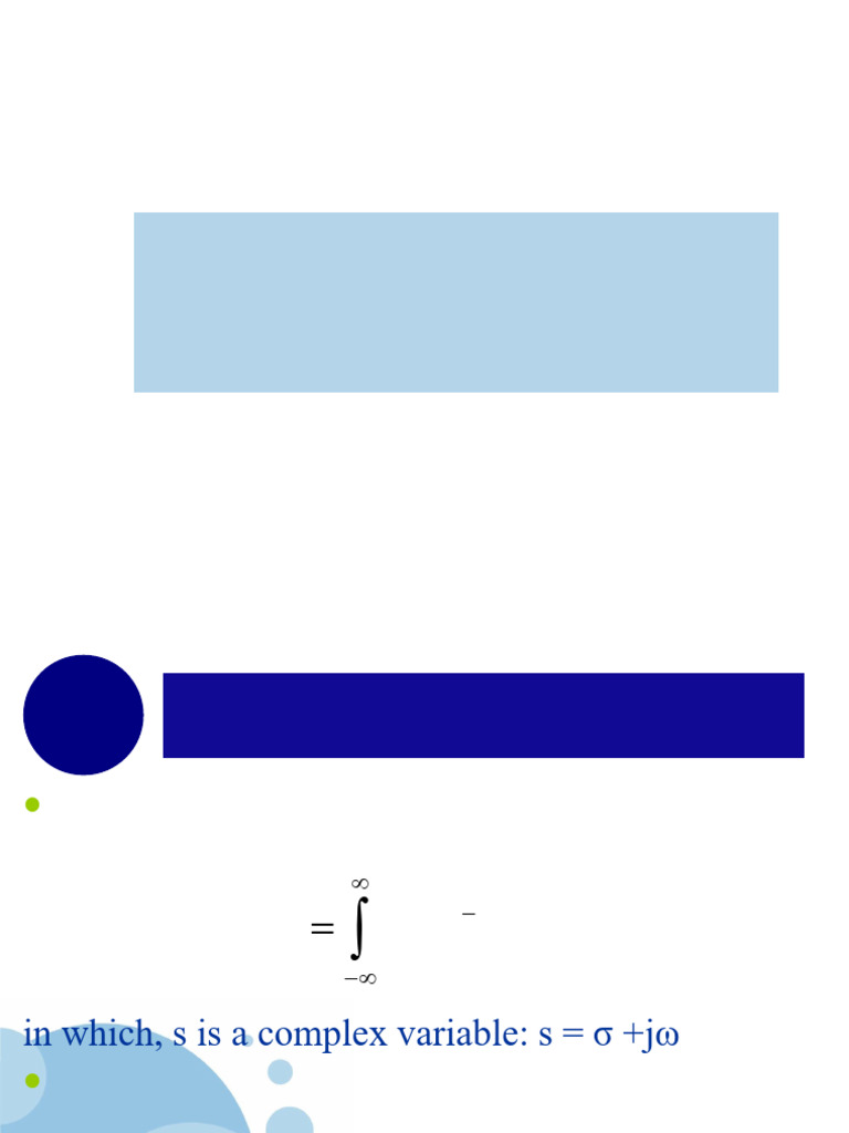 Chapter Laplace Transform | PDF | Laplace Transform | Mathematical Concepts