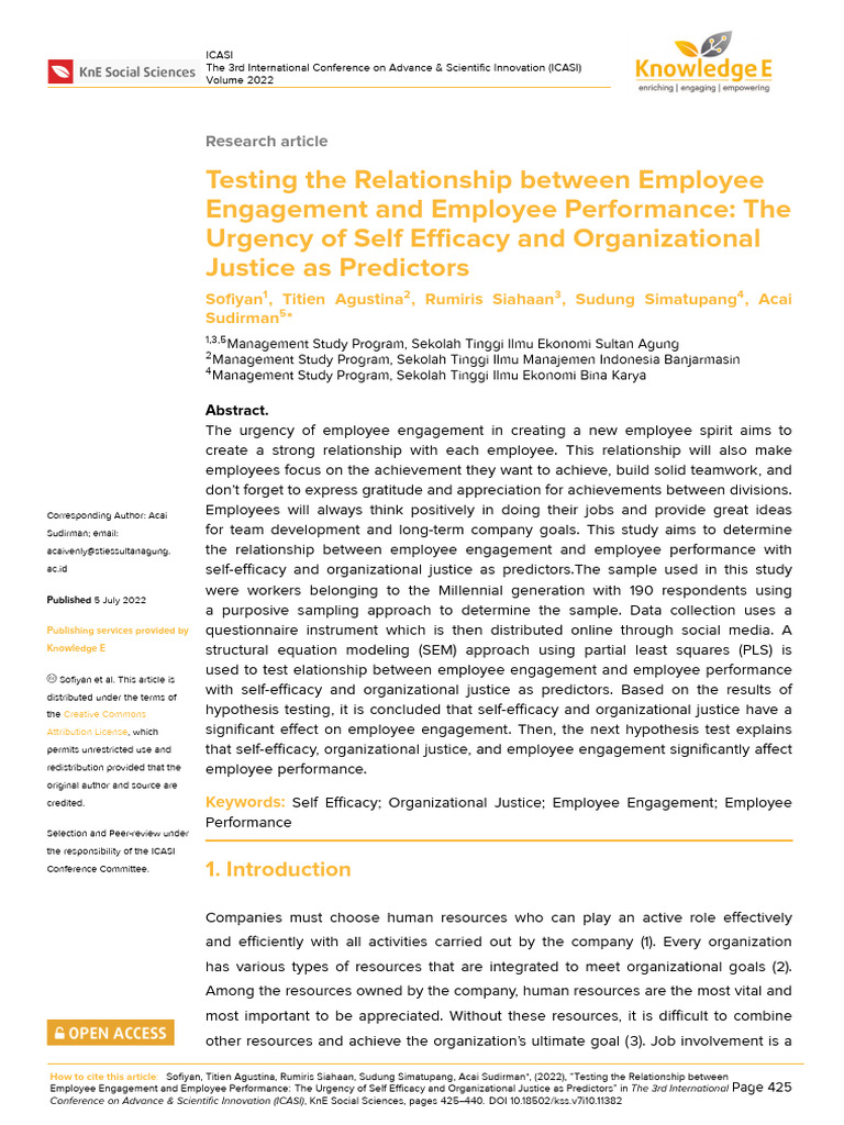 Testing The Relationship Between Employe 8c3dcb75 | PDF