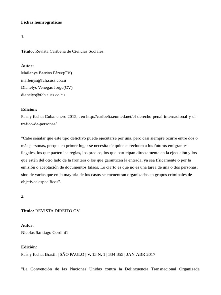Fichas Hemerográficas | PDF | Crímenes | Crimen y violencia