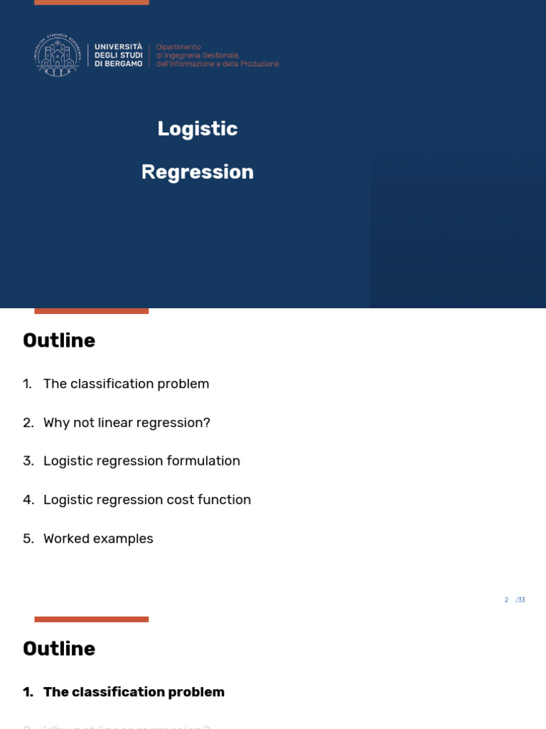 Lecture 8 Logistic Regression | PDF | Statistical Classification | Regression Analysis
