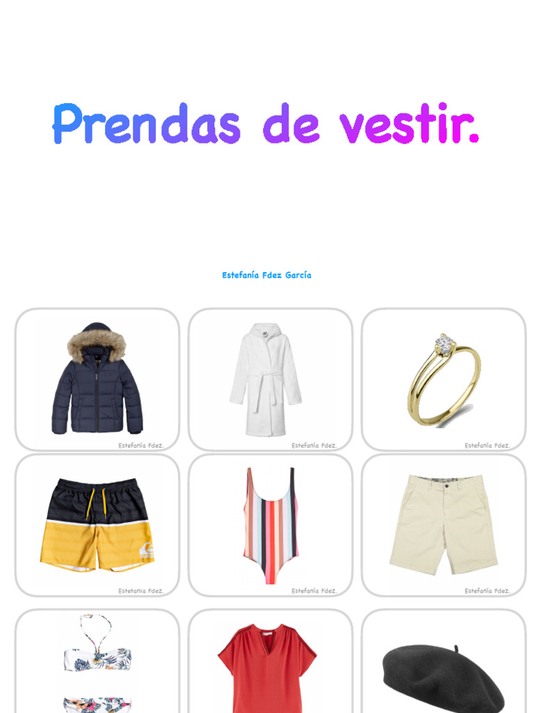 Prendas de Vestir: Estilo y Variedad | PDF