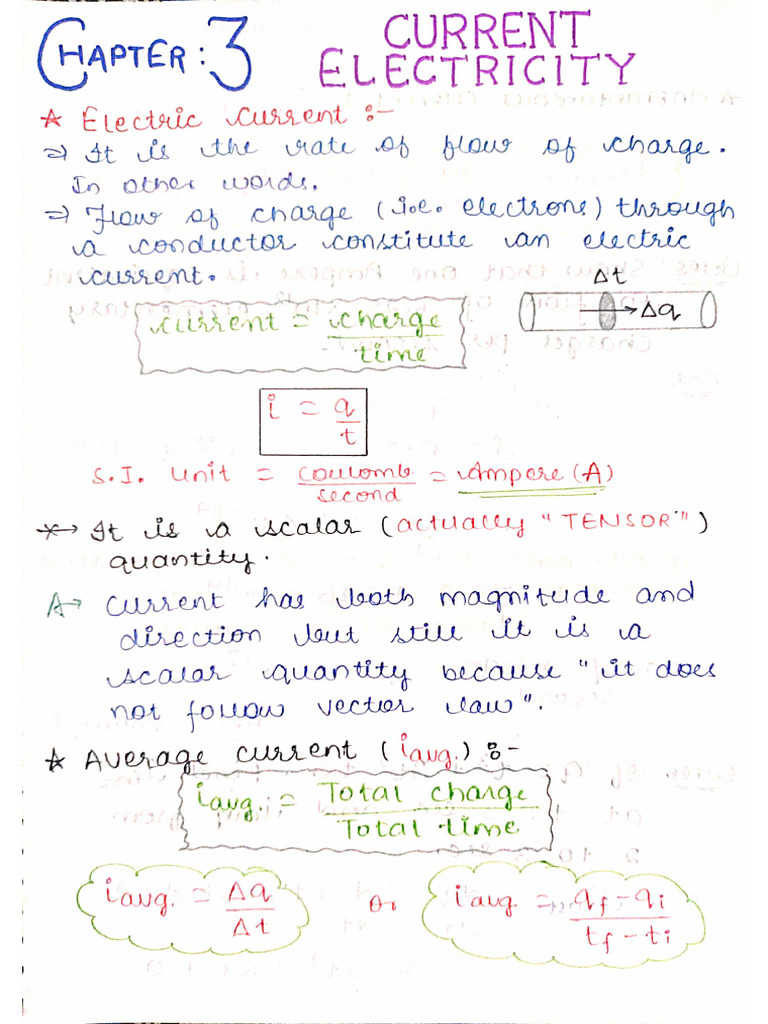 Current Electricity | PDF