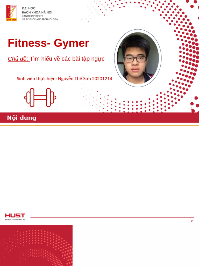 HUST PPT Template 2022 RED 16x9 567042 | PDF
