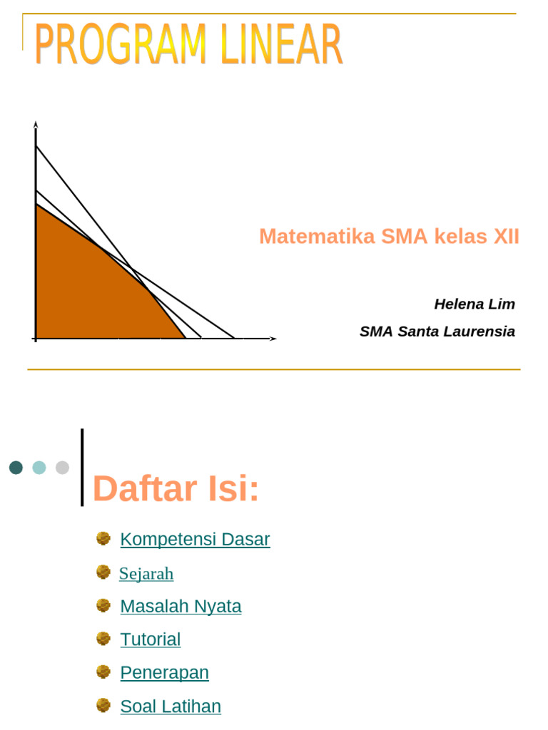 1 - PPT Program Linear | PDF