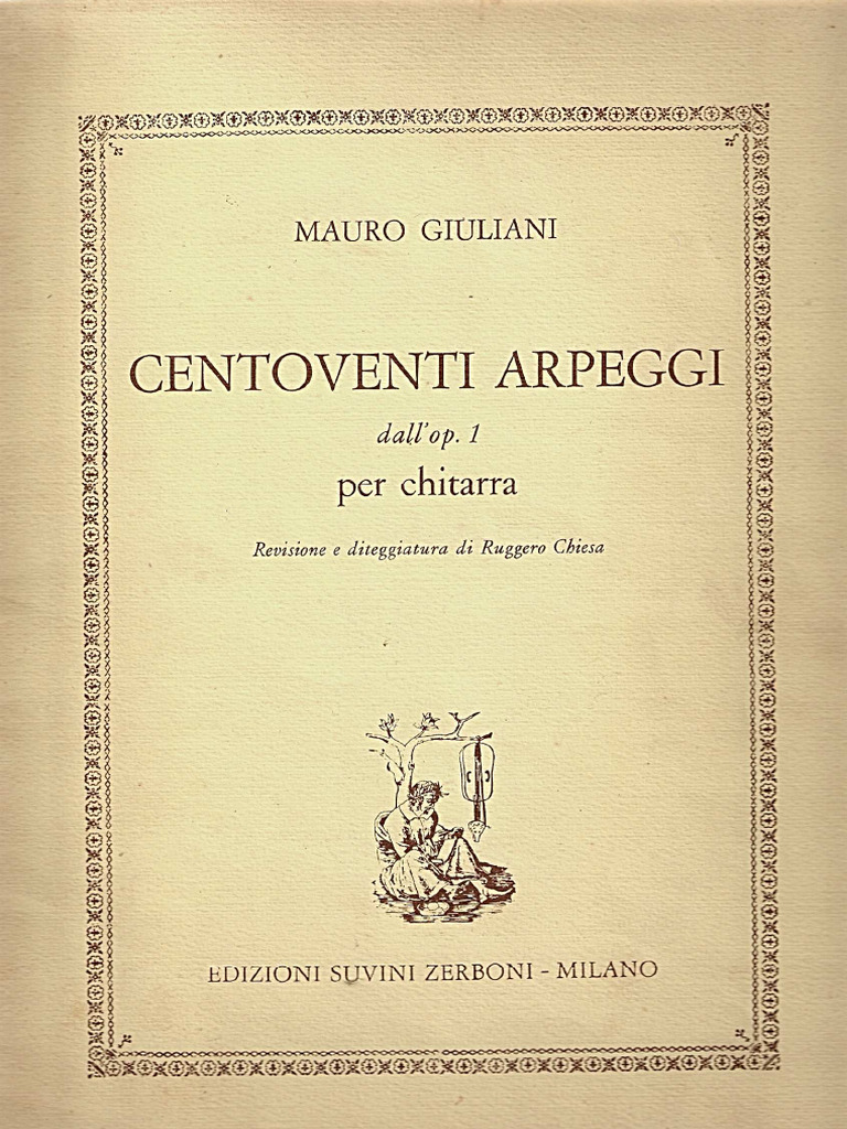 Mauro Giuliani - Op. 1 120 Arpeggi Ed. Suvni Zerboni | PDF