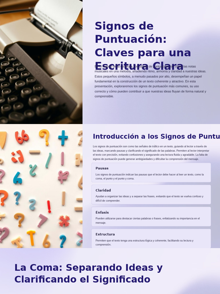 Signos de Puntuacion Claves para Una Escritura Clara | PDF | Coma ...