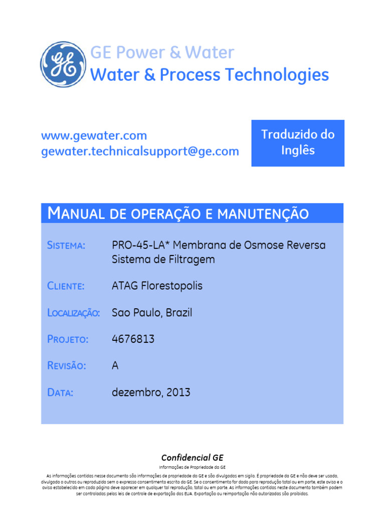 PKG Vol II - O&M Manual (Rev A) | PDF