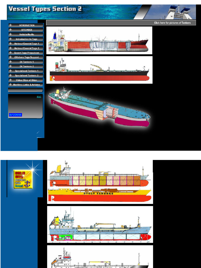 Vessel Types - Oil - Gas - Chemical Tankers | PDF | Oil Tanker | Ships
