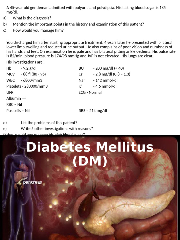 Diabetes Mellitus Pdf Intravenous Therapy Human Diseases And