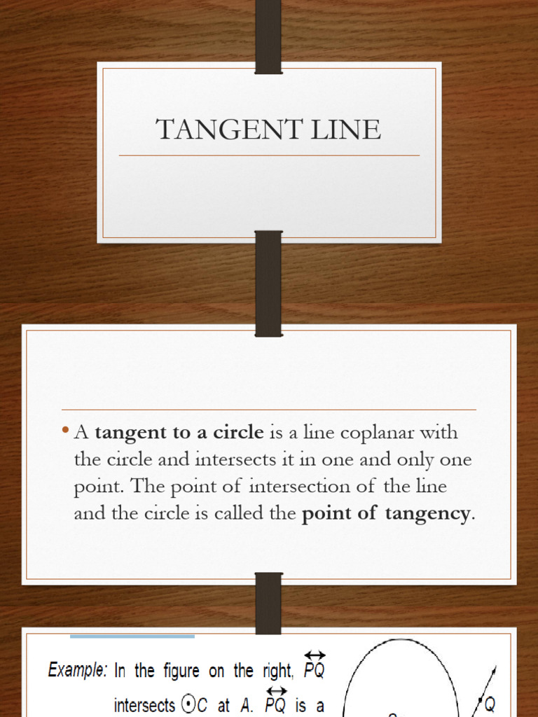 Angle Formed by Tangent and Secant Line | PDF | Circle | Perpendicular