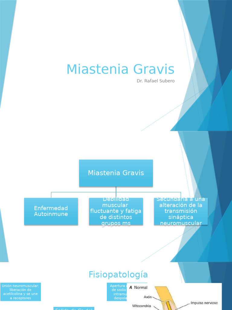 Miastenia Gravis: Causas y Tratamiento | PDF | Unión neuromuscular ...