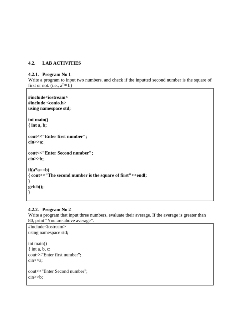Solution Lab - 04 | PDF | Namespace | Computer Programming Solution Lab - 04 | PDF | Namespace | Computer Programming