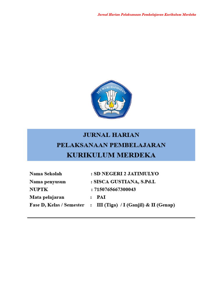 SC Jurnal Mengajar Pai 3 | PDF