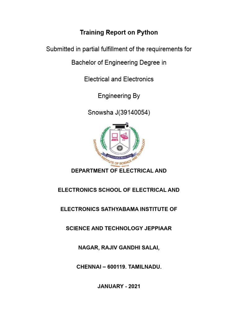 1923 B.E Eee Batchno Intern 54 | PDF | Object Oriented Programming | Python (Programming Language)