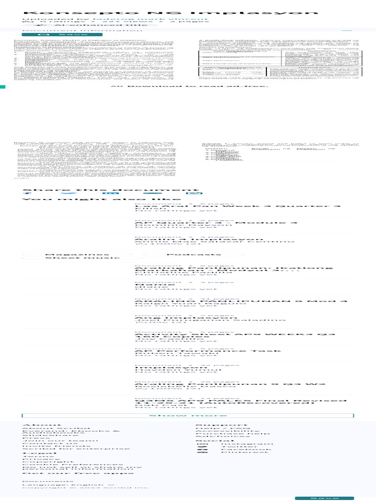 Konsepto NG Implasyon PDF | PDF