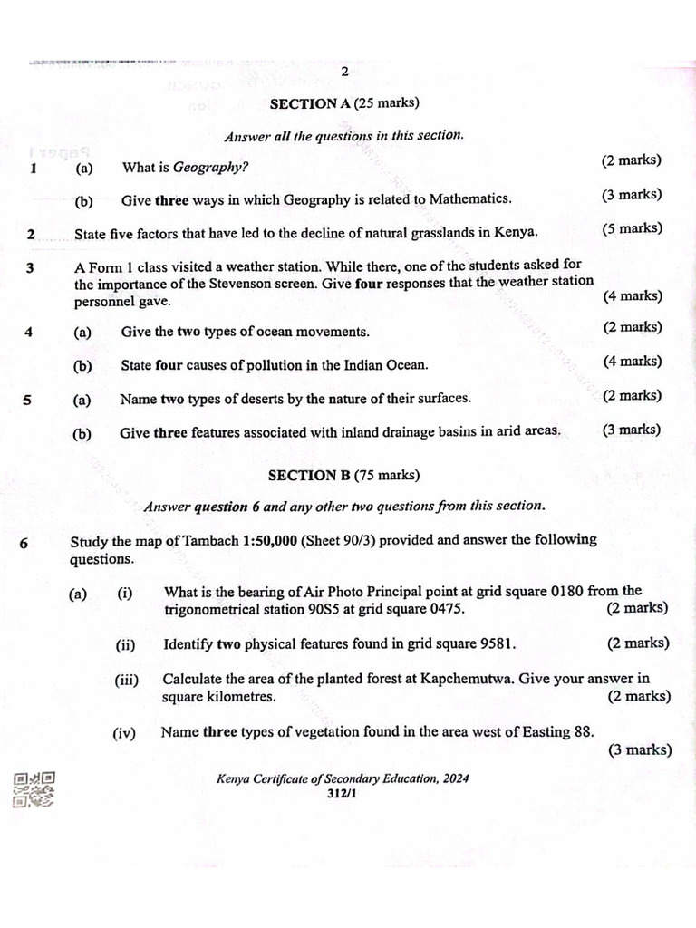 Geography Paper 1 | PDF