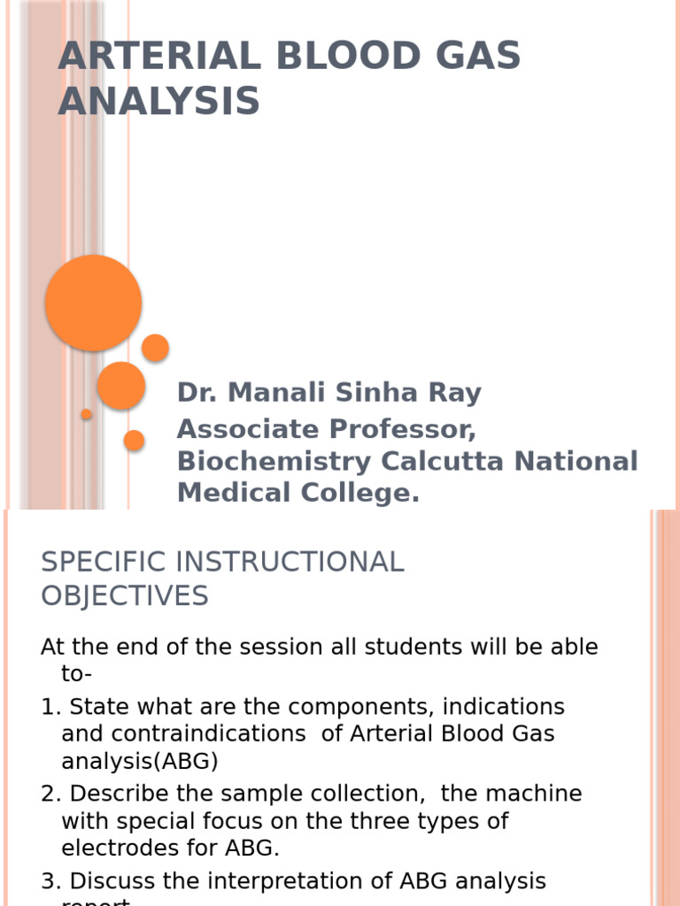 Arterial Blood Gas Analysis | PDF | Bicarbonate