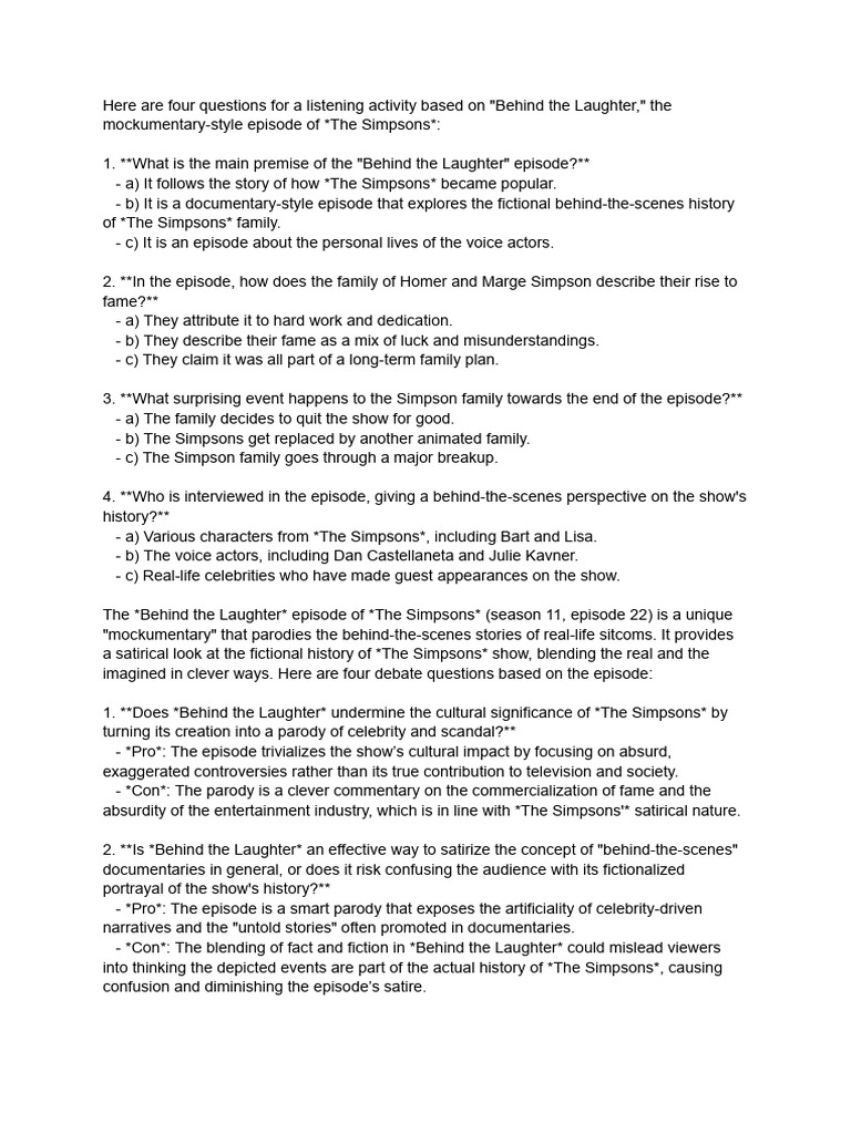 The Simpsons | PDF | The Simpsons | Television Series Created