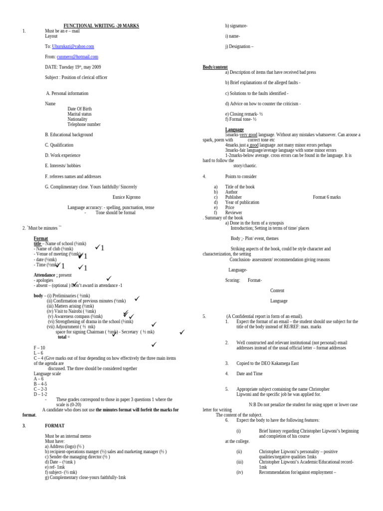 Functional Writing Formats and Examples | PDF | Linguistics