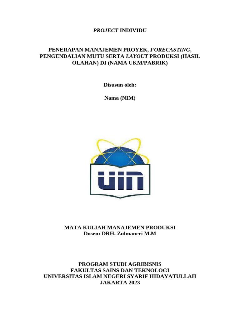 Template Tugas Turun Lapang MPO | PDF