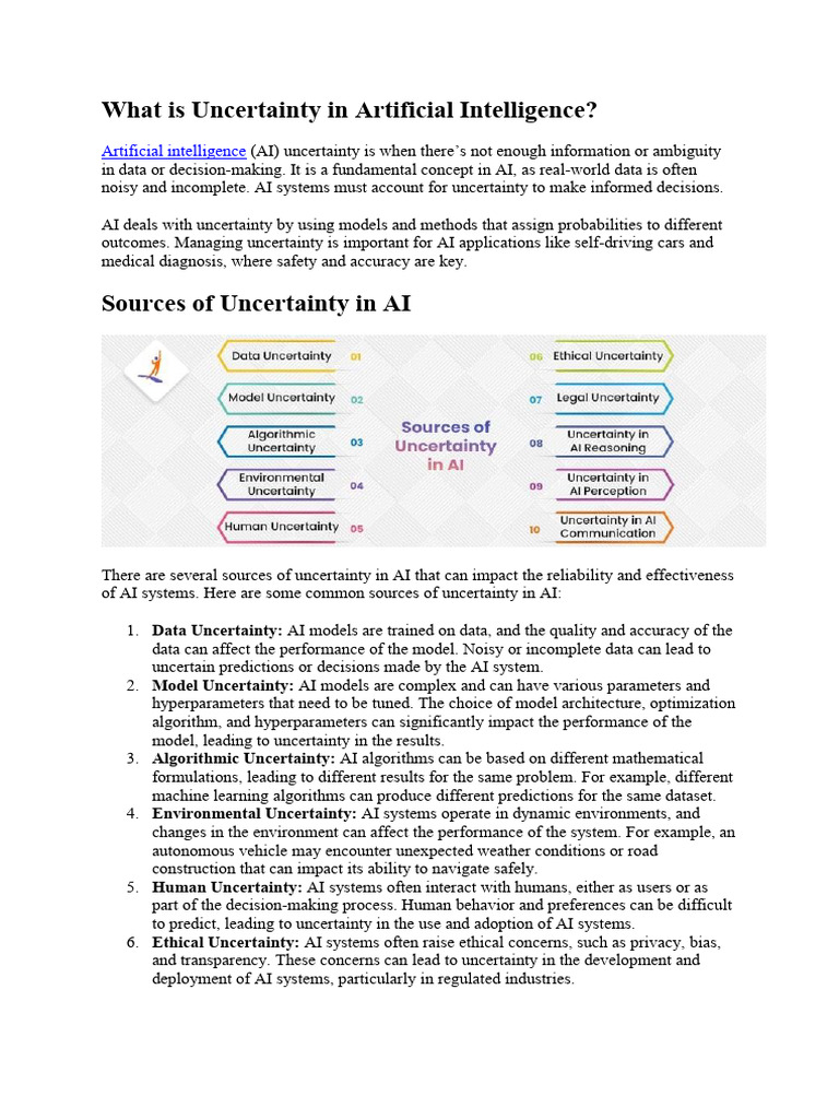 Uncertainty in Artificial Intelligence | PDF | Artificial Intelligence ...