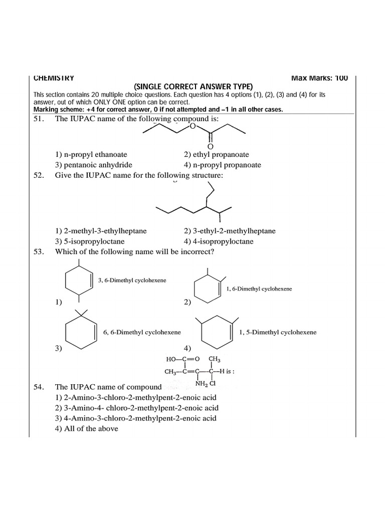 Iupac 1 | PDF