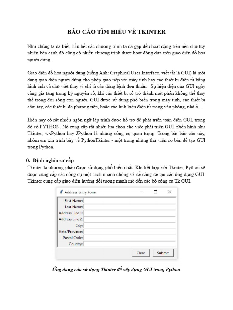 BC Tim Hieu Tkinter | PDF