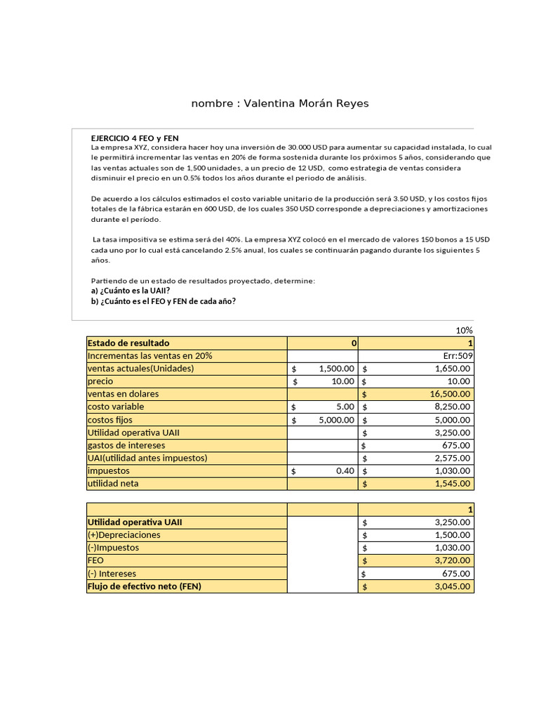Ejercicio 4 Valen | PDF | Depreciación | Sector privado