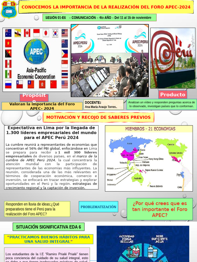 Sesión 1-E6 Apec | PDF | Cooperacion economica Asia Pacifico