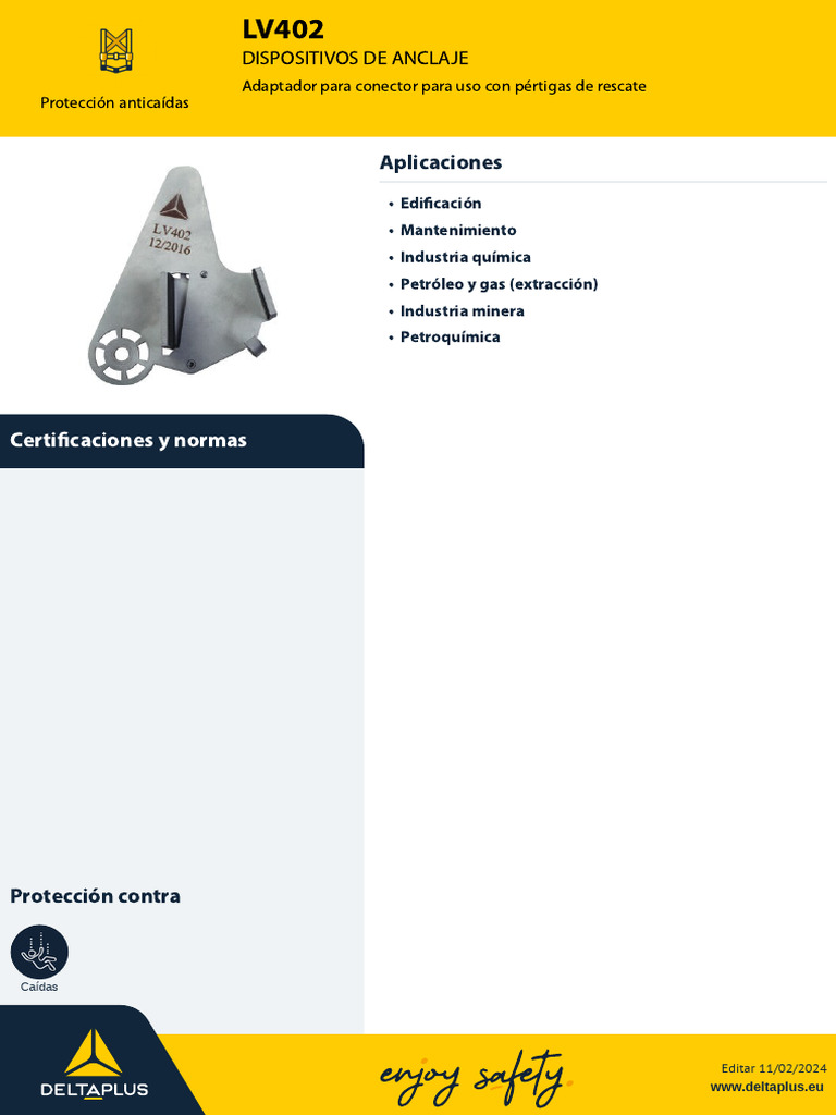 Adaptador para Conector Delta Plus Utilizable en Pértiga LV400 Ref ...