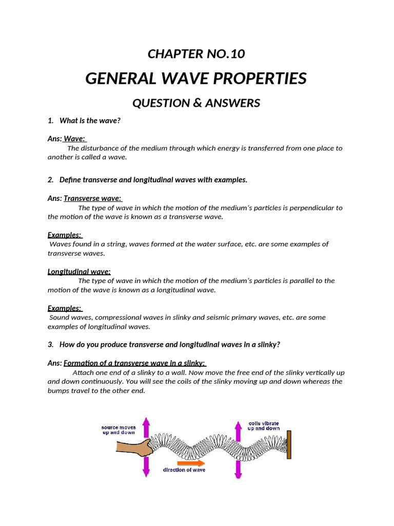 General Wave Properties Overview | PDF | Waves | Electromagnetic Radiation