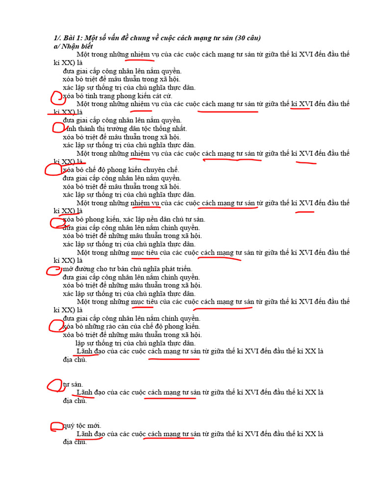 ĐỀ CƯƠNG ÔN TẬP GK1 SỬ 11 | PDF