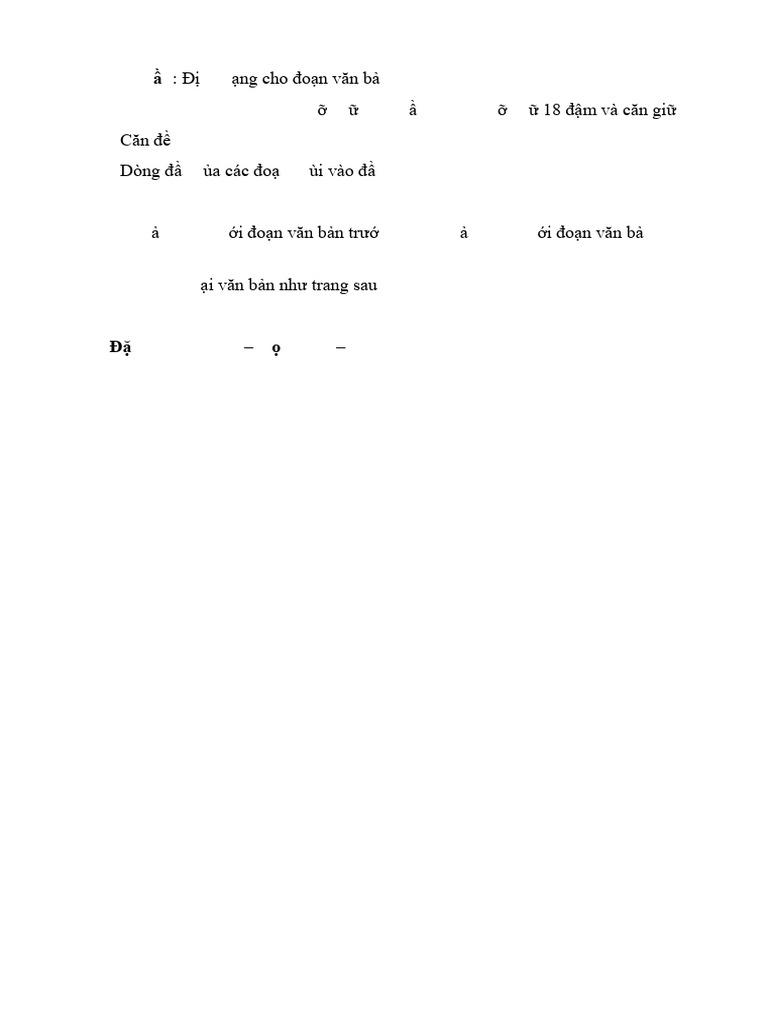 Bai Tap 1 Ve Dinh Dang Van Ban | PDF