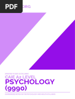 AICE Psychology Research Vocabulary Guide | PDF | Experiment | Sampling ...