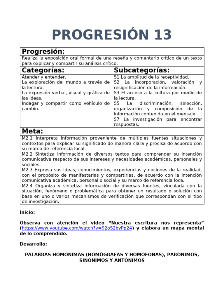 Progresión 13 | PDF | Método científico | Cognición