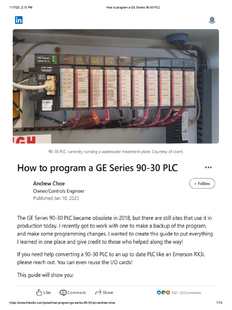 GE Series 90-30 PLC Connected To VMware | PDF