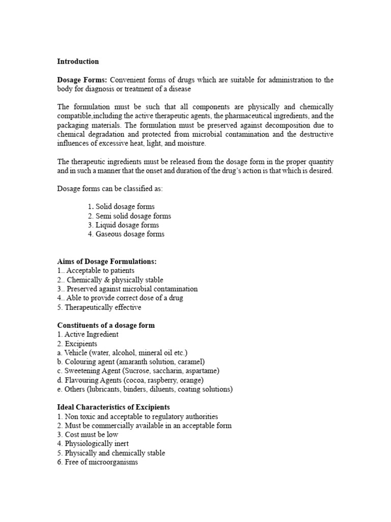 Drug Dosage Forms | PDF | Topical Medication | Tablet (Pharmacy)