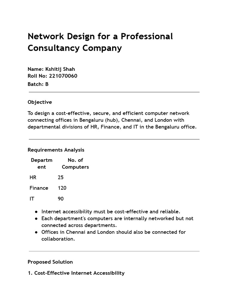 CN - Case Study Report | PDF | Computer Network | Router (Computing)