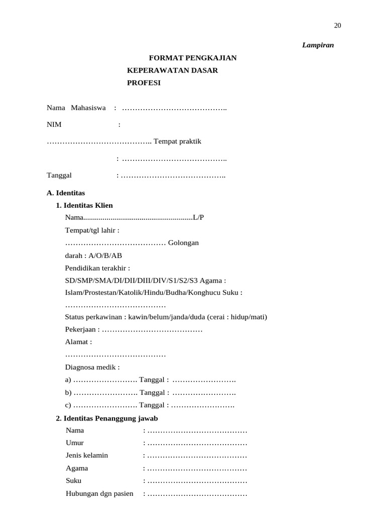 Format LK Rsud Arma | PDF