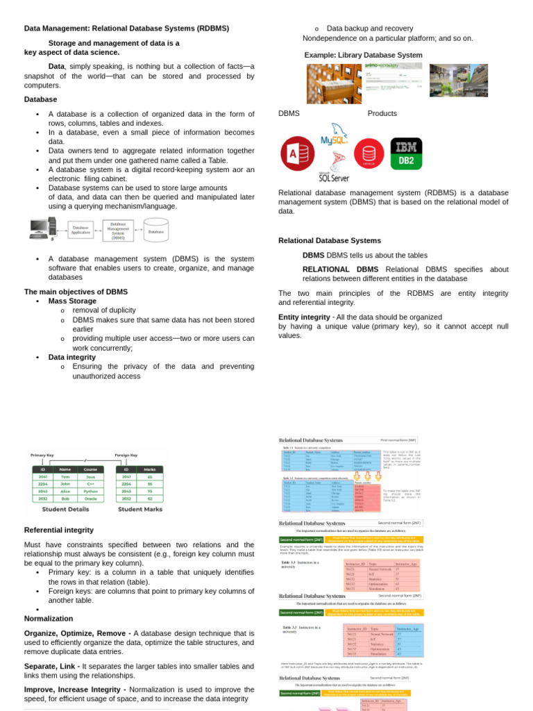 Midterm Notes | PDF | Relational Database | Databases Midterm Notes | PDF | Relational Database | Databases
