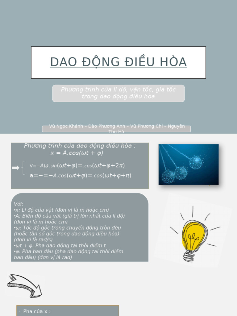 Dao động điều hòa | PDF