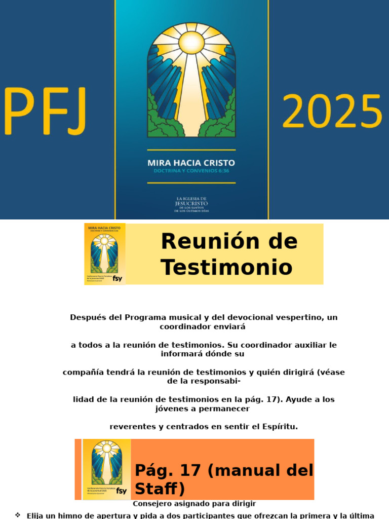 PFJ 2025 Segunda Capacitación | PDF | Testimonio
