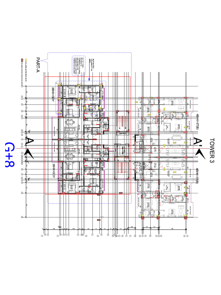 Tower 3 Typical Floor Plan Part A Final-Model | PDF