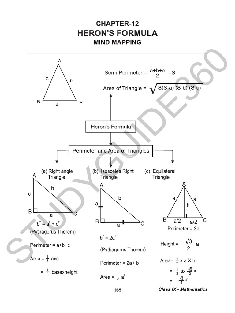 Chapter 12 Class 9 Maths Notes Studyguide360 | PDF