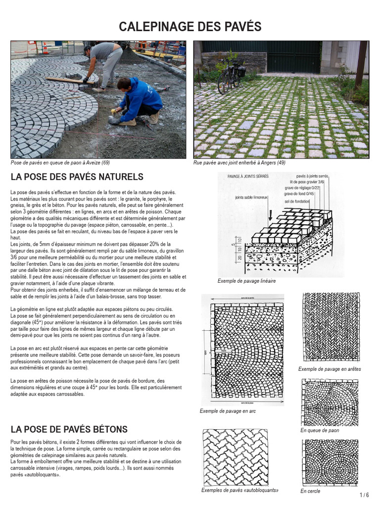 Techniques de Calepinage des Pavés | PDF