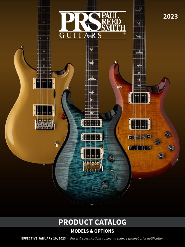 2023 PRS Guitar Product Catalog | PDF | Guitars | Necked Lutes