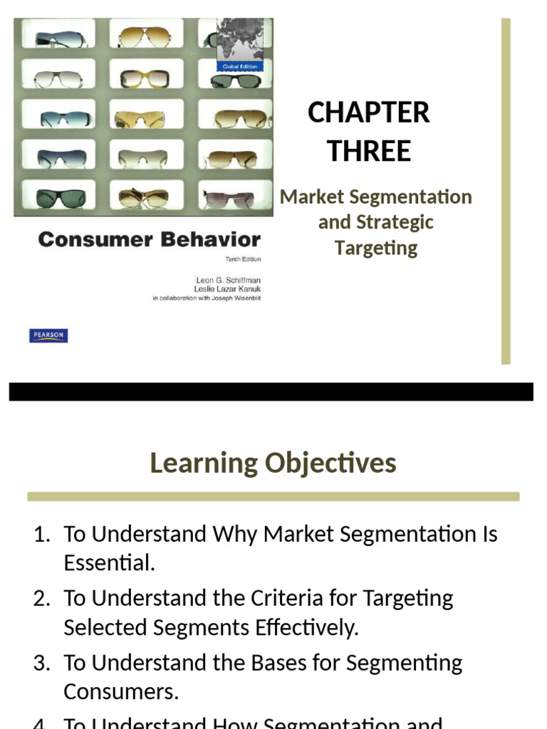 Schiffman CB10 PPT 03 | PDF | Market Segmentation | Brand